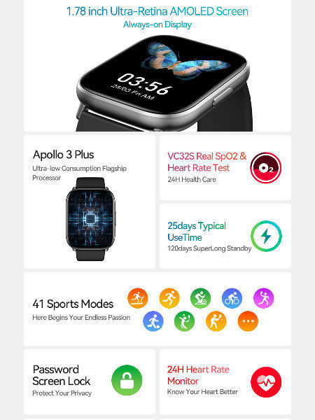 Buy Wholesale China Kw80 Amoled Display Reloj Intelegente Ce Rohs ...