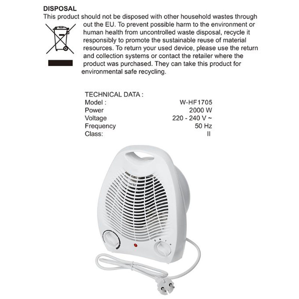 Buy Wholesale China Winter Instant Heater For Home 2000w Electric Fan ...