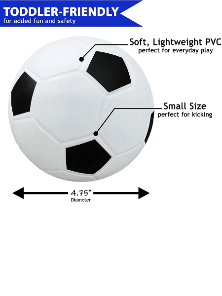 Soft Soccer Balls Pair Perfectly With Toddler Soccer Goal Toys & Baby ...