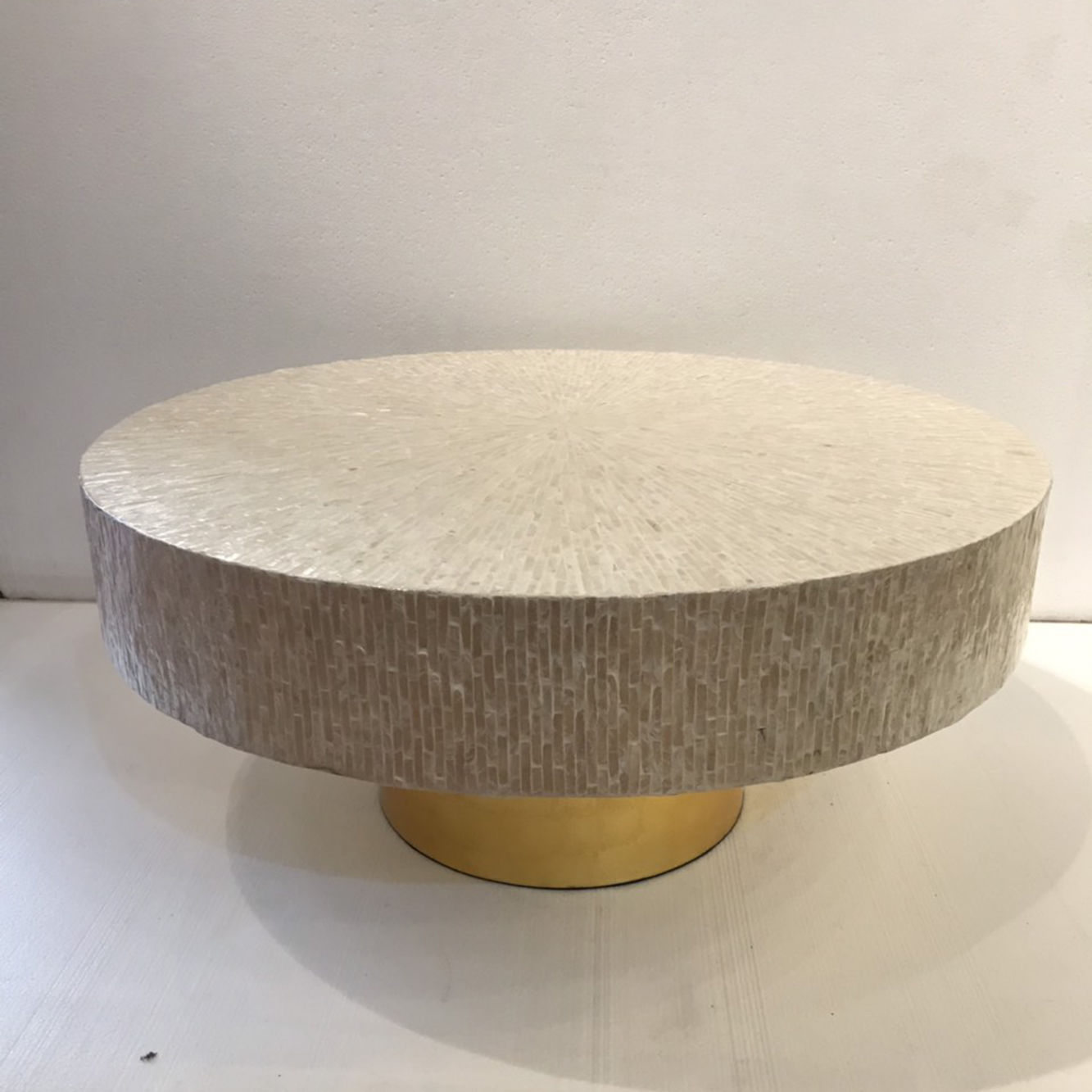 Supplier Mother Of Pearl Table Coffee Capiz Shell Round Coffee Table ...
