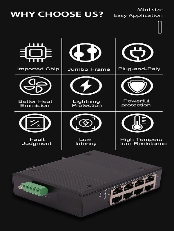 Buy Wholesale China 5 Port 10/100/1000mbps Gigabit Poe Industrial ...