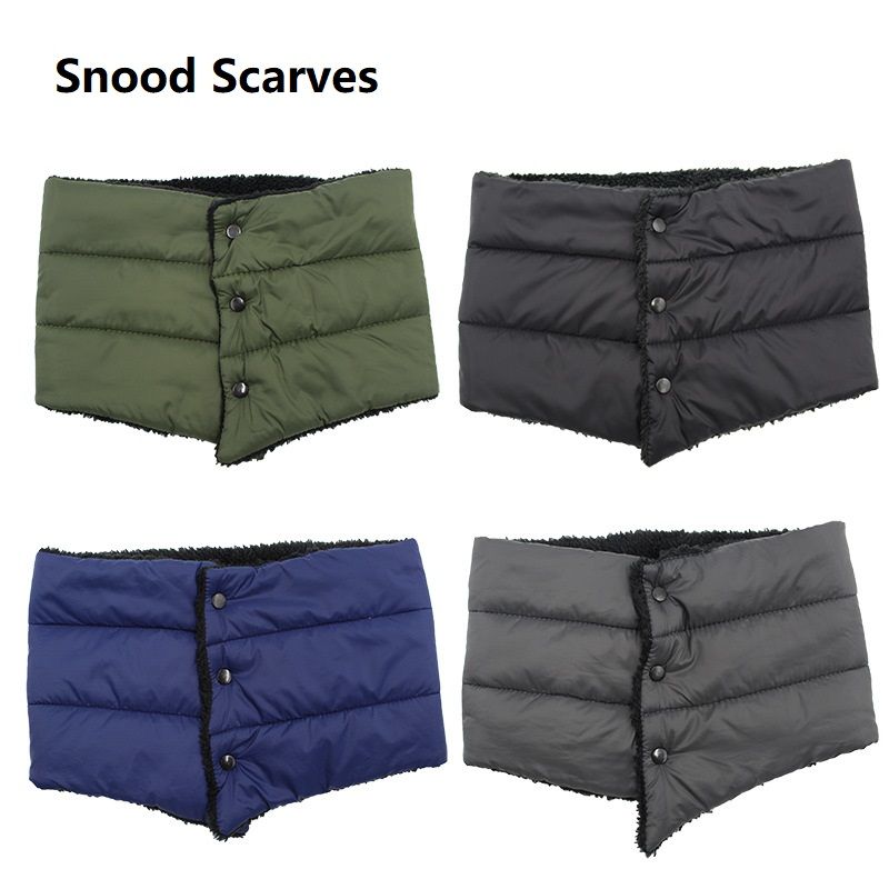 New Style Outdoor Snood Scarves Quilted Puffer Down For Winter Cotton ...