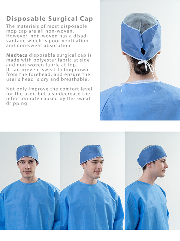 Fda Approve Lightweight Comfortable Nurse Scrub Hats Nonwoven Cap ...