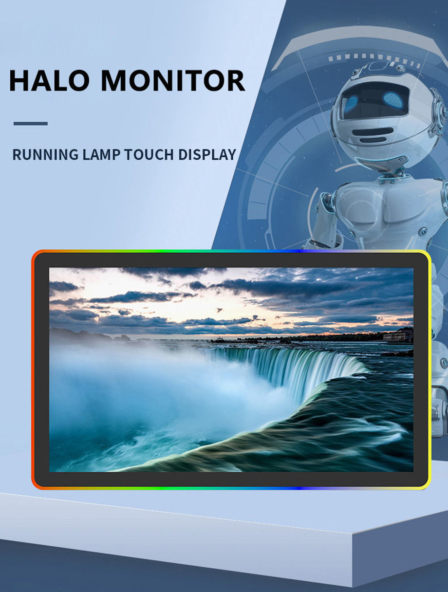 21.5" 23.8"27"32"43" Halo Framed Touch Screen Lcd Monitor Display With ...