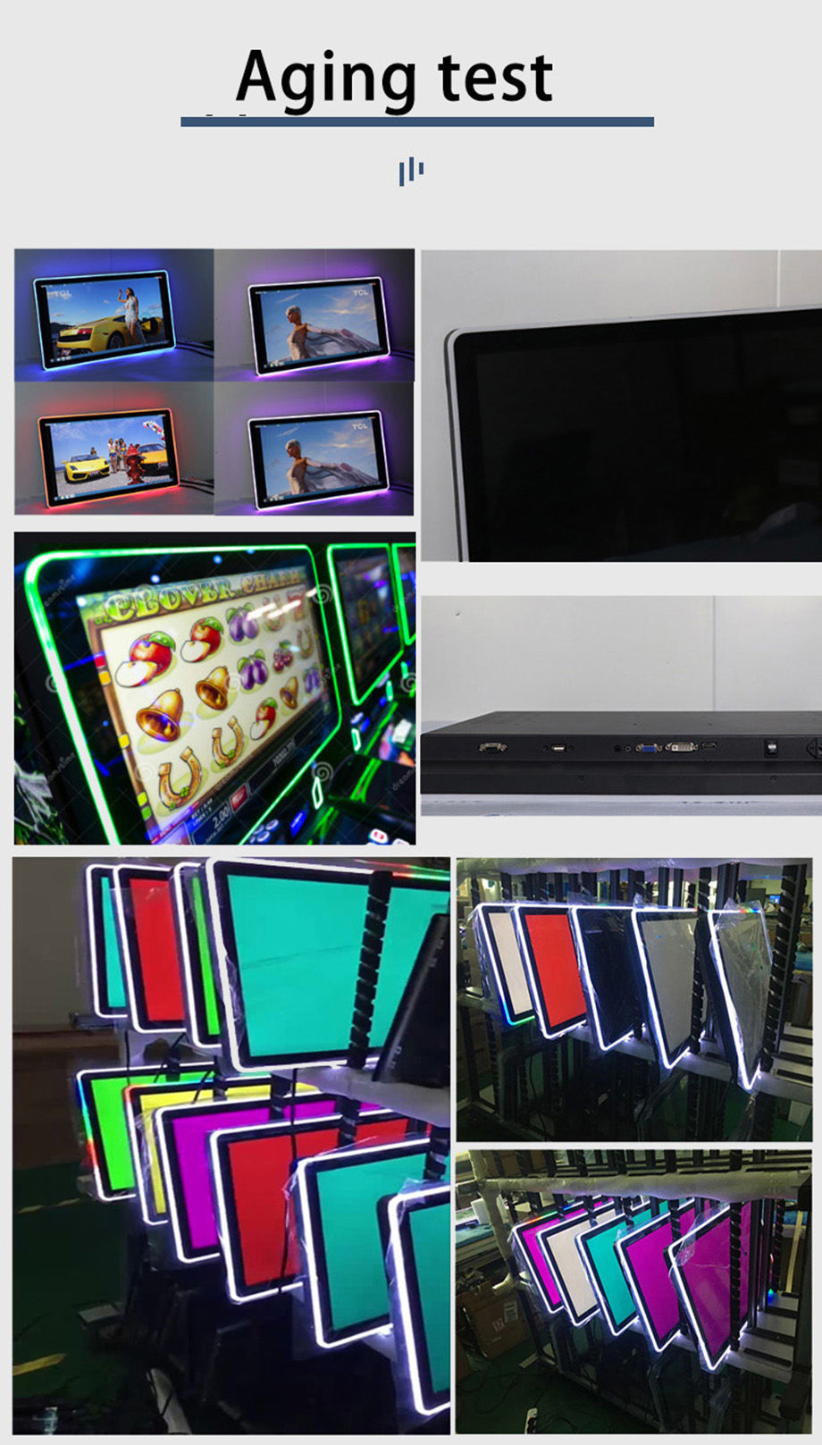 27 Inch Cheap Waterproof 10 Points Touchscreen Casino Monitor Gaming Display Tft Lcd Display ...