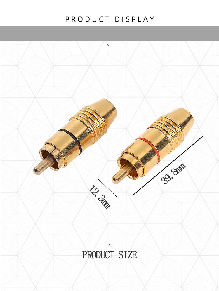 Buy Wholesale China Rca-111 High Quality Metal Rca Plug Rca Connector ...