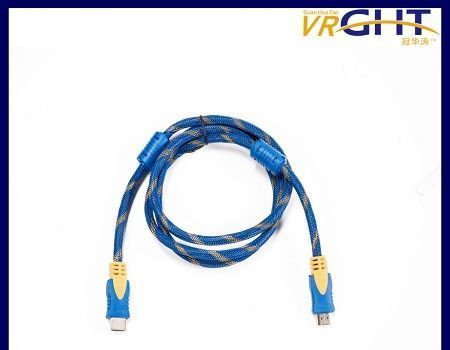 Hdmi To Hdmi Blue Yellow Braiding Cable - Buy China Wholesale Hdmi Blue ...