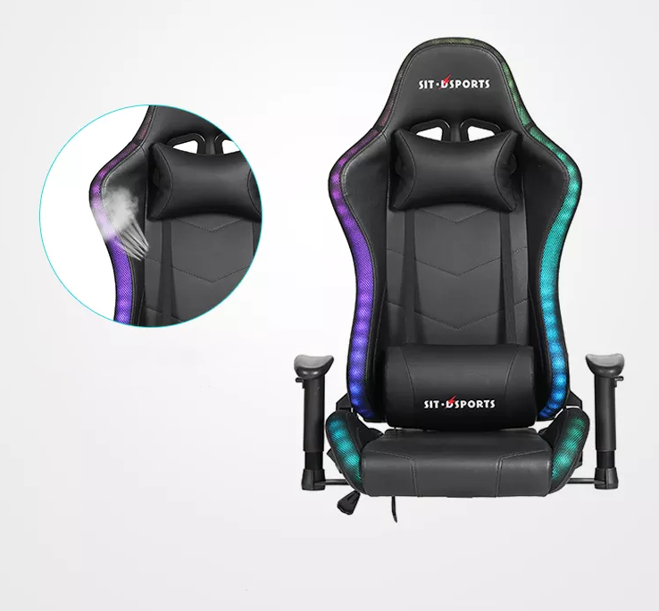 Buy Wholesale China Sit-dsports Black Leather Silla Gamer Rgb Led ...