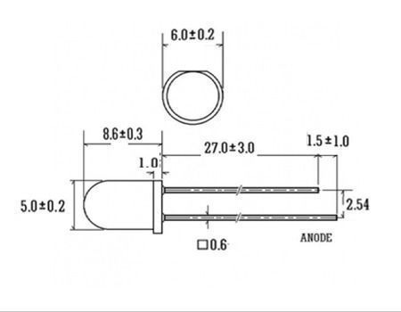 5mm Ir Led 810nm Infrared Led 5mm Through-hole Led 30-dergee - China ...