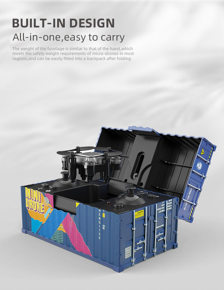 2.4g Wifi Mini Quad Rotor Uav Container Hd Camera Remote Control ...