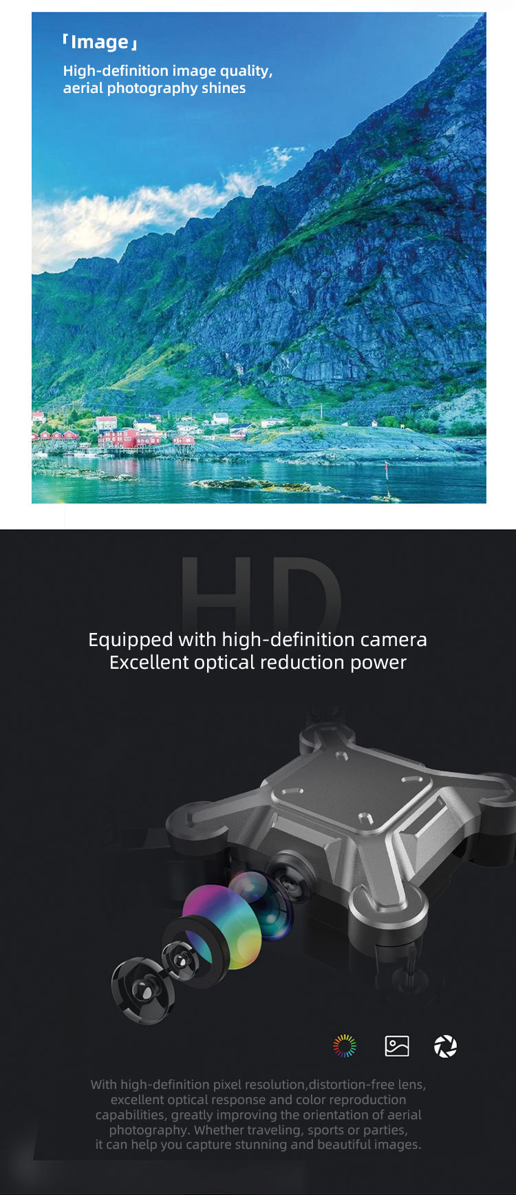 2.4g Wifi Mini Quad Rotor Uav Container Hd Camera Remote Control ...