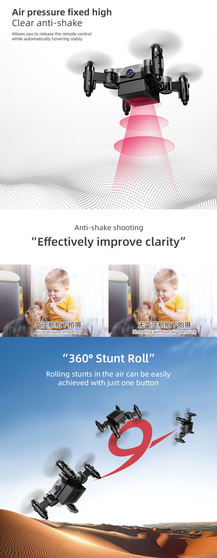 2.4g Wifi Mini Quad Rotor Uav Container Hd Camera Remote Control ...