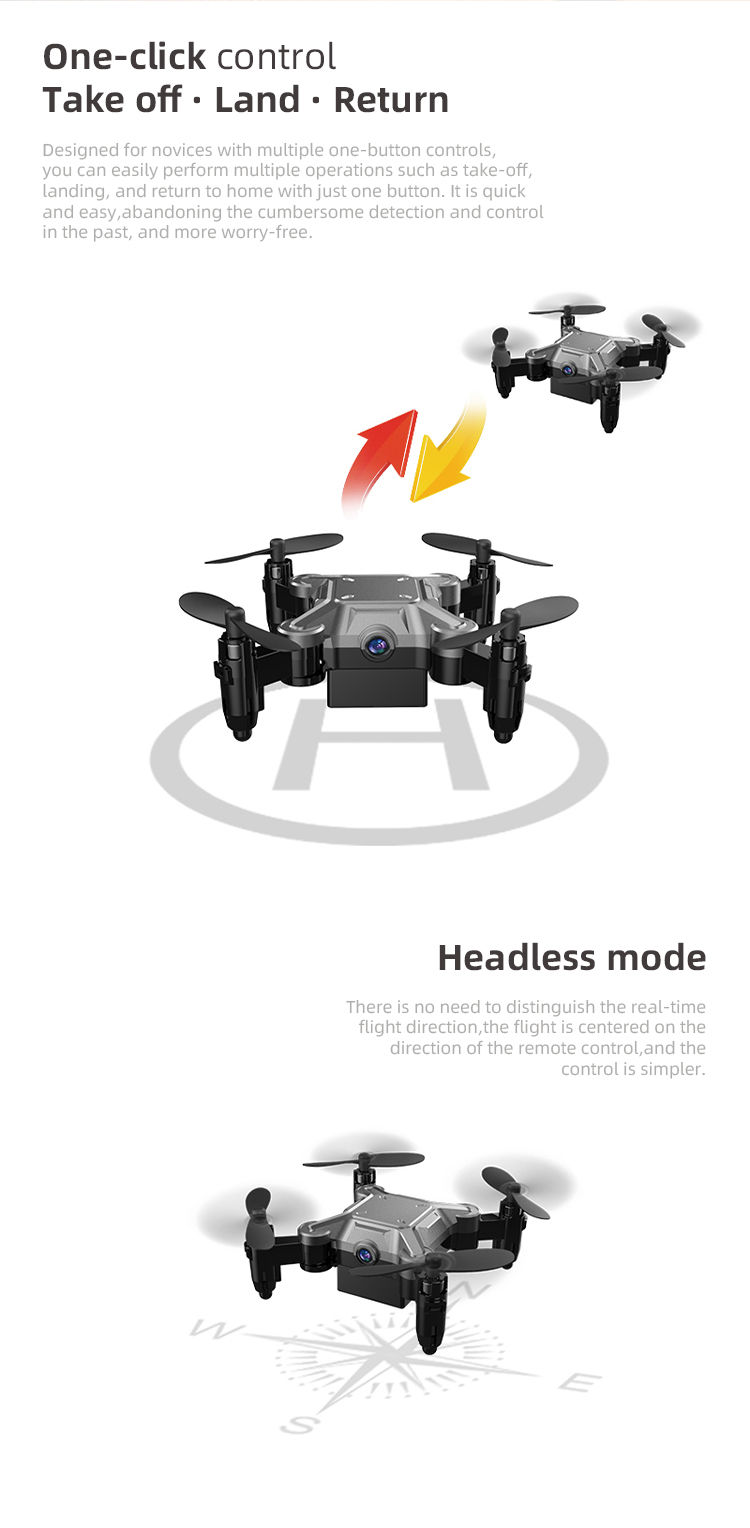 2.4g Wifi Mini Quad Rotor Uav Container Hd Camera Remote Control ...