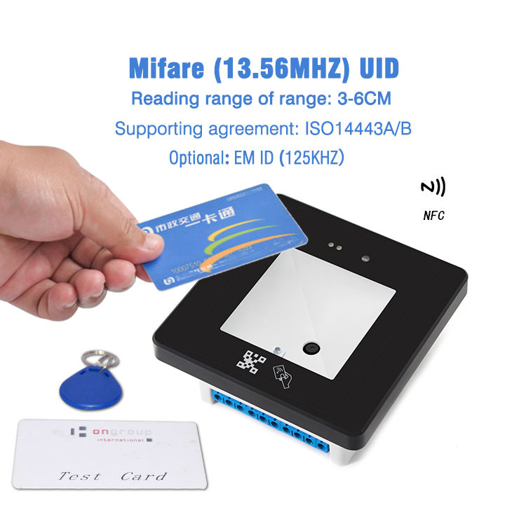 Wiegand Rs232 Usb Qr Qode Access Smart Card Reader 2d Embedded Barcode ...