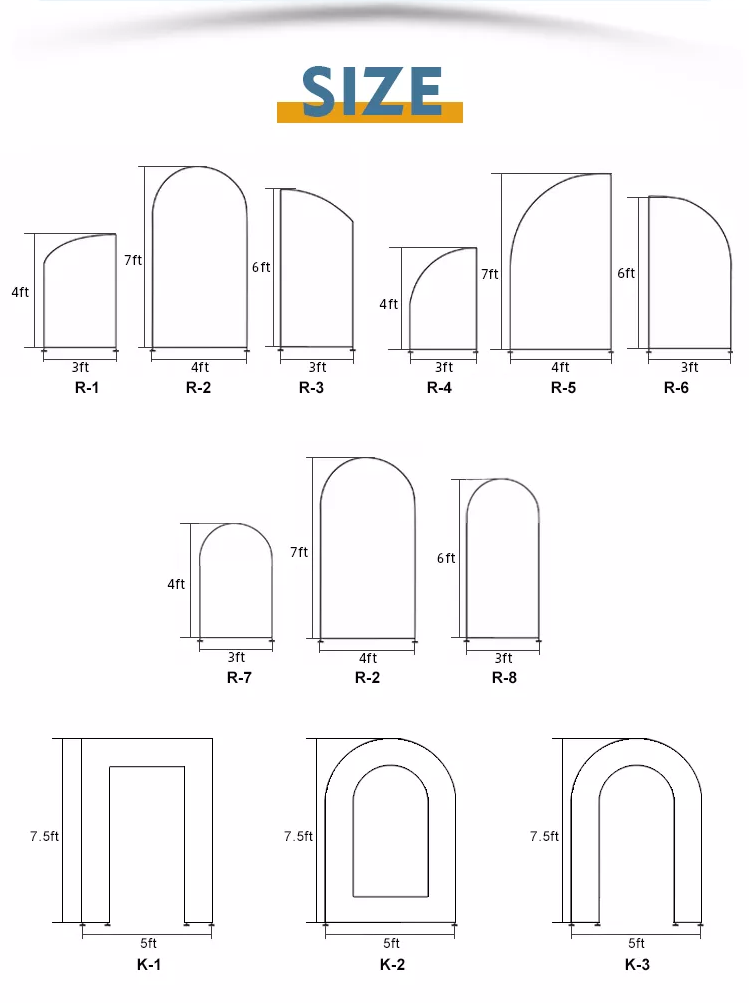 Buy Wholesale China Custom Unique Display Portable Decor Arch Round ...