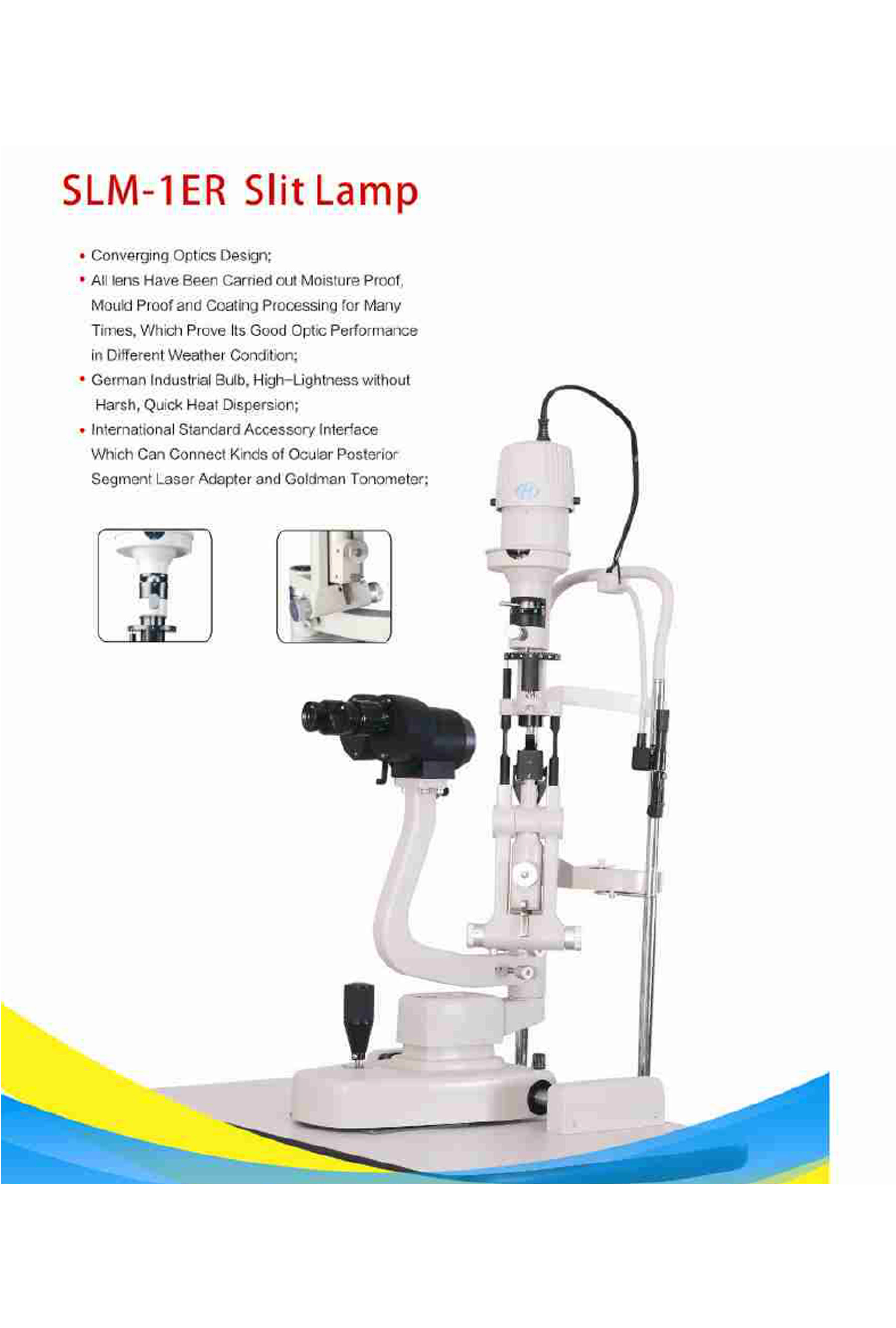 Buy Wholesale China Digital Ophthalmology Ophthalmic Slit Lamp Microscope Slm-1er & Slit Lamp at ...