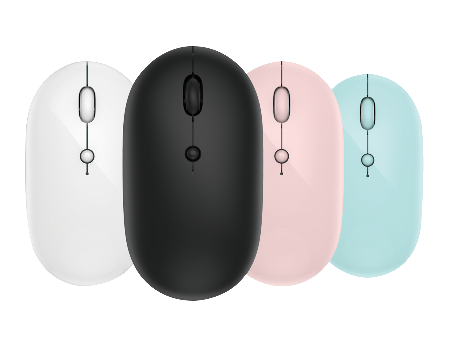 2.4g Wireless Mouse Slim Computer 4 Keys Dpi Adjustable Silent Receiver ...