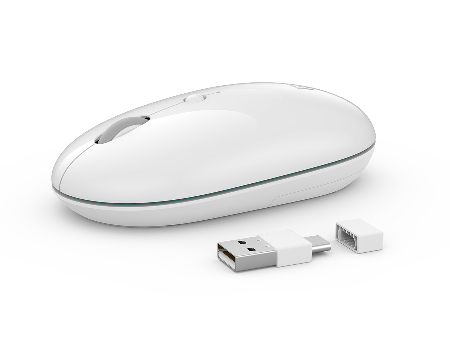 2.4g Wireless Mouse Slim Computer 4 Keys Dpi Adjustable Silent Receiver ...