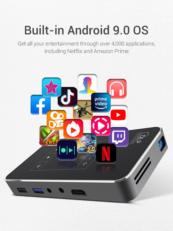 Buy Wholesale China Mobile 4k Smart Projector With Android 9 High ...
