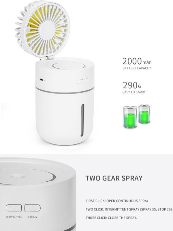 Buy Wholesale China Wireless Mist Humidifier Mini Cooling Portable ...