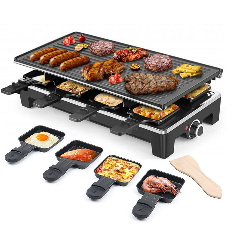 Buy Wholesale China Raclette Grill For 8 Persons Electric Smokeless Bbq ...