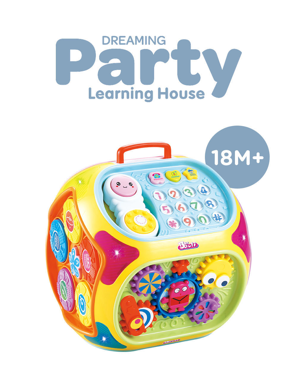 Multifunctional Musical Toys Toddler Baby Fun House Activity Cube Gear ...