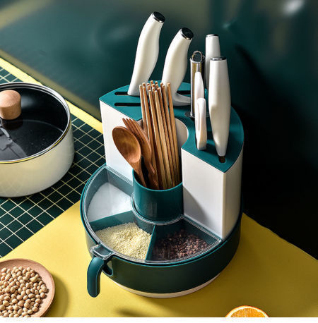 Seasoning Box Chopsticks Rack Knife Rack Utensil Storage Box Kitchen ...