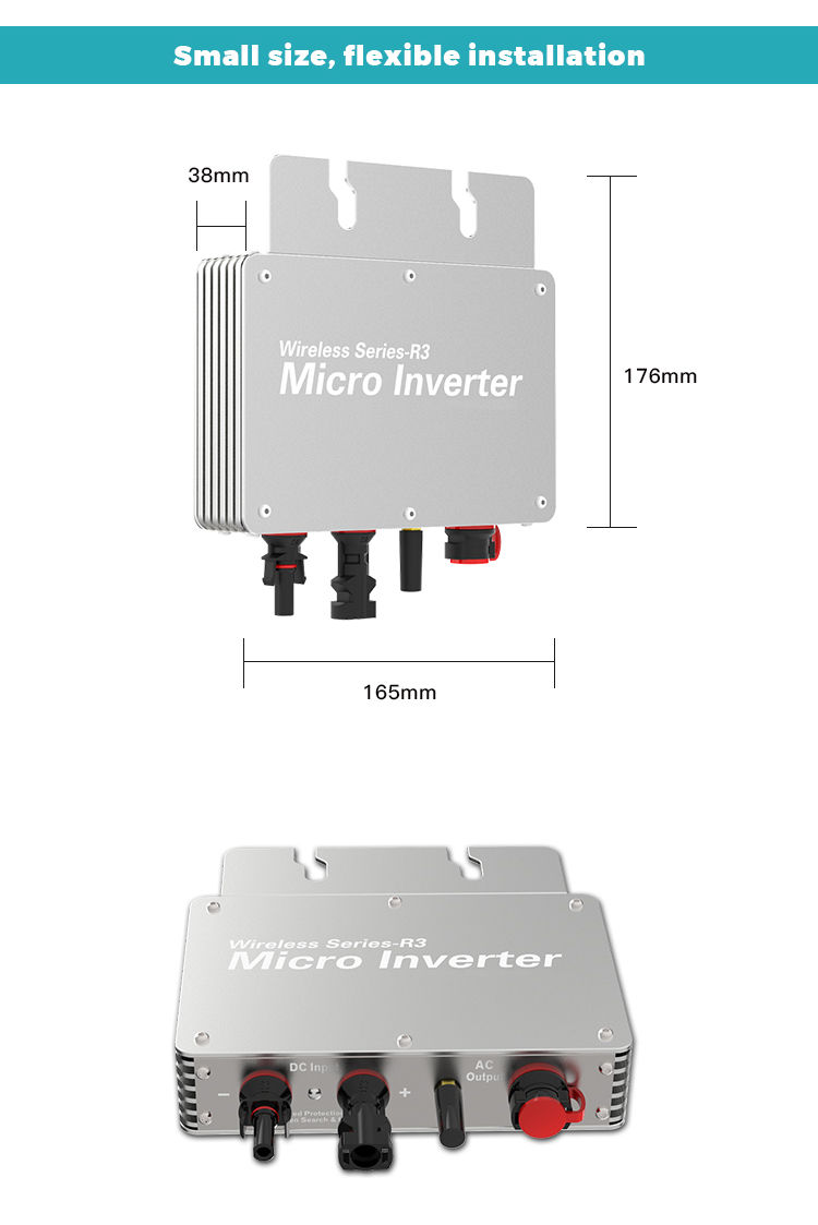 Compre Oem 300w 350w En La Red Solar Microinversor Wifi Ip65 Balcón ...