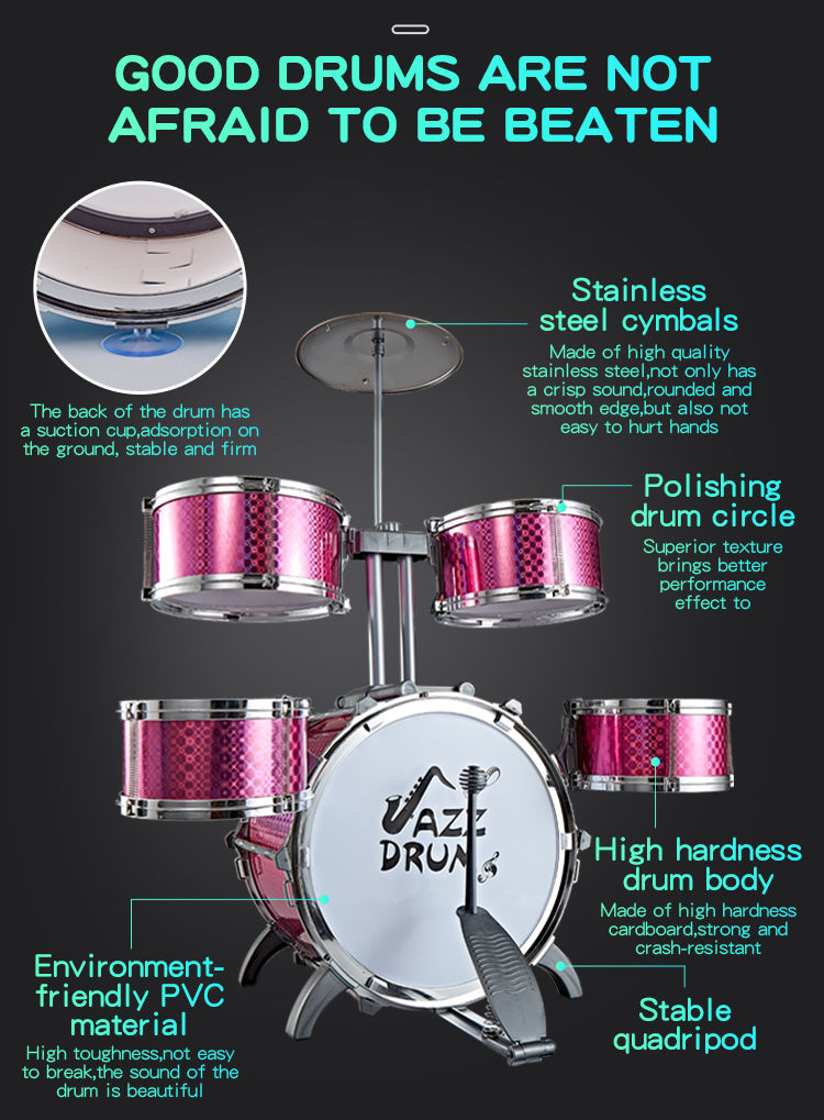 Latest Toys Good Design Educational Musical Instrument 5 Pieces Combo ...