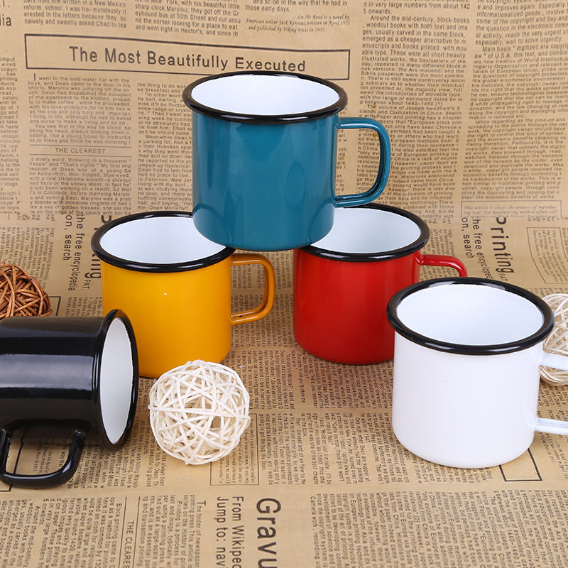 Buy Wholesale China 350ml Enamel Coffee Cup Gift Enamelware Custom ...