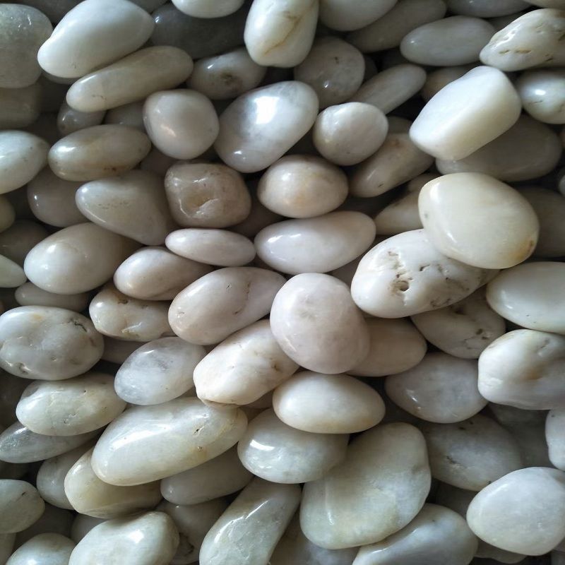 Pure White Pebbles Natural Decorative River Stones Landscape Tiles $320 ...