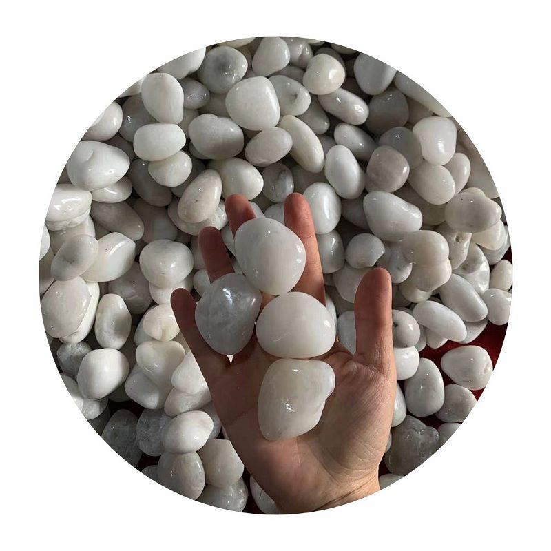 Pure White Pebbles Natural Decorative River Stones Landscape Tiles $320 ...