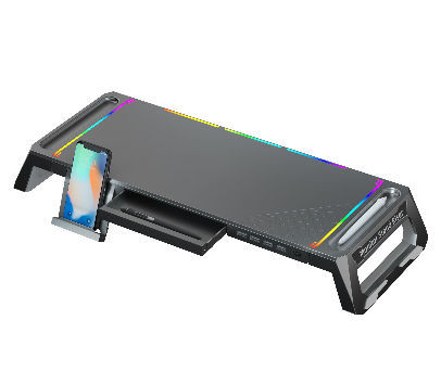 Amazon Popular 3 In 1 Rgb Gaming Laptop Stand Riser With 4 Usb Storage ...