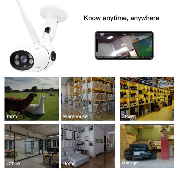 Hd 1080p Waterproof Outdoor Home Surveillance Wifi Wireless Night ...