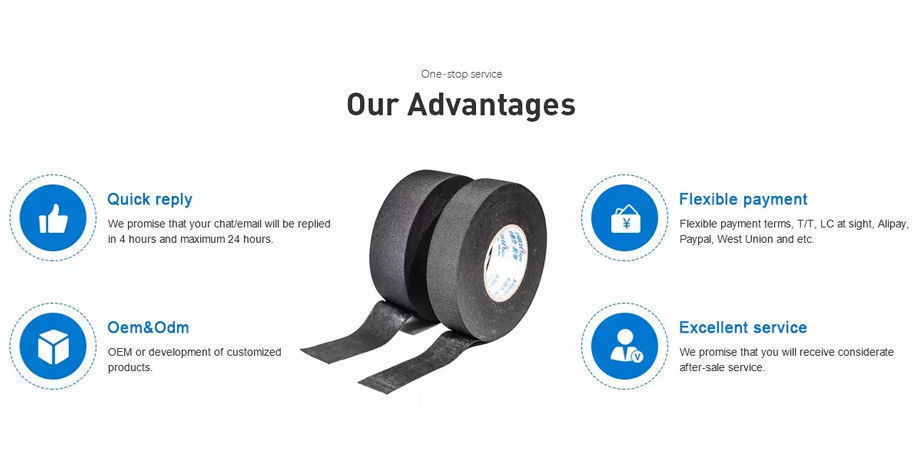 Automotive Wireharness Tape Fuzzy Adhesive Fabric Cloth Insulating Tape ...