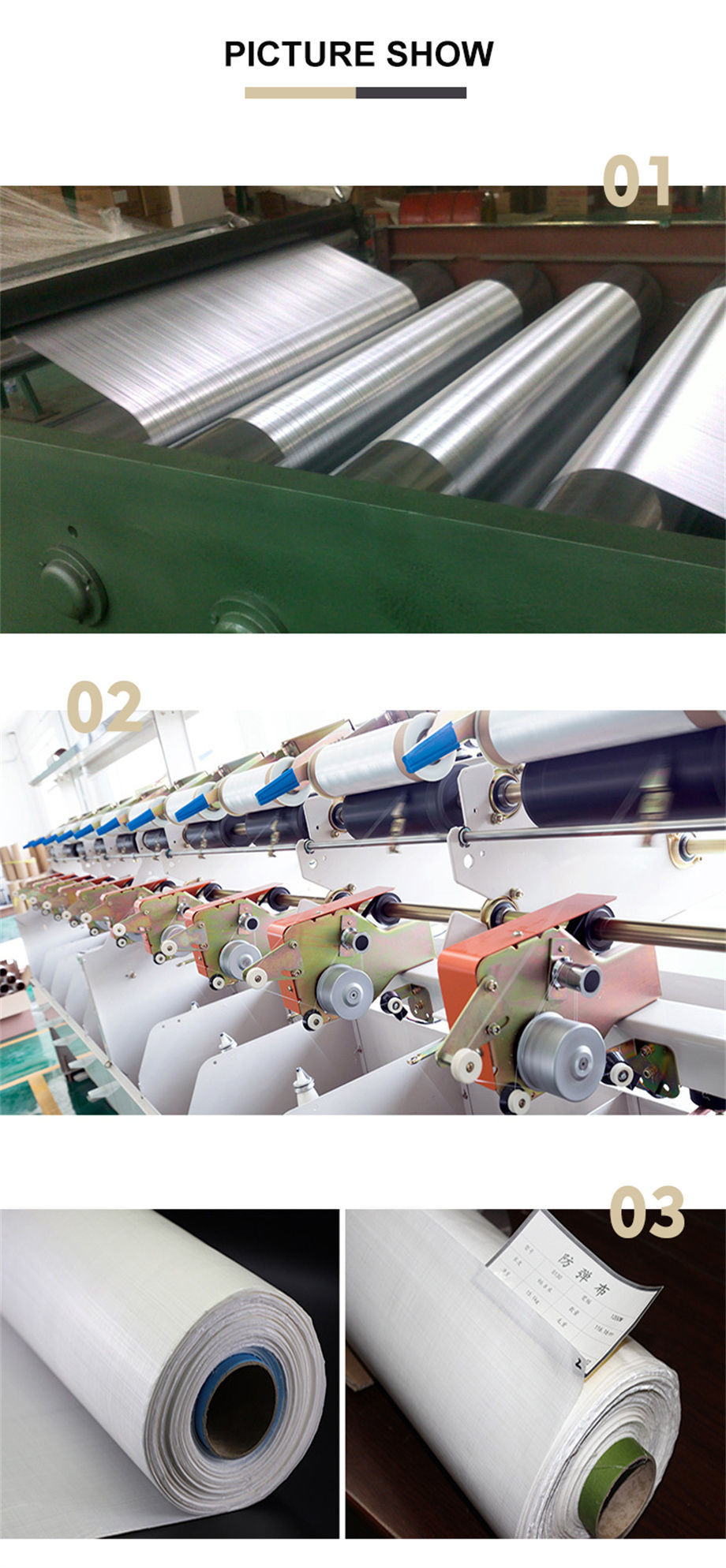 Light Weight High Ballistic Performance Bulletproof Uhmwpe Fabric Ud ...