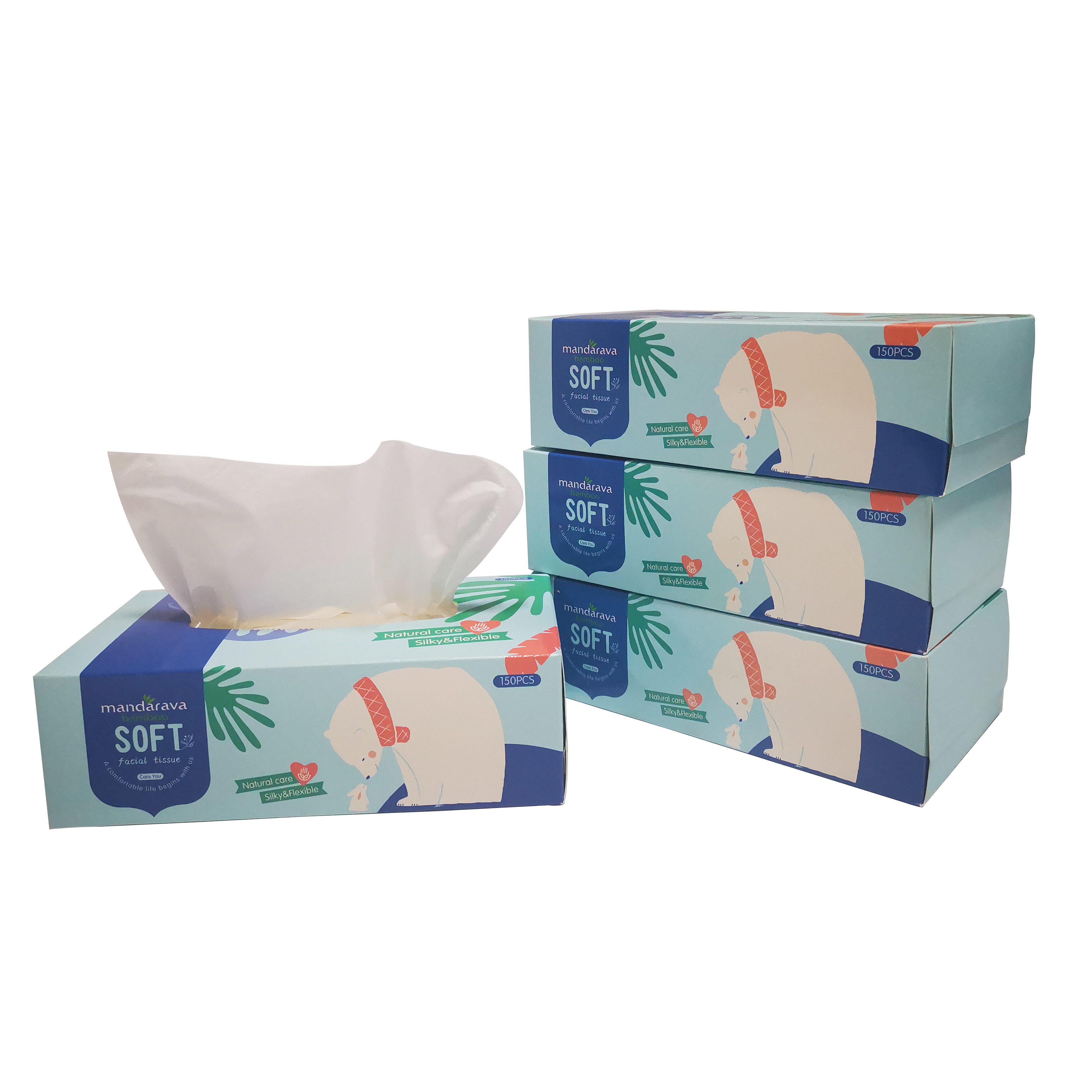 Buy Wholesale China Custom 100% Bambo Pulp 2 Ply Cube Box Facial Tissue ...