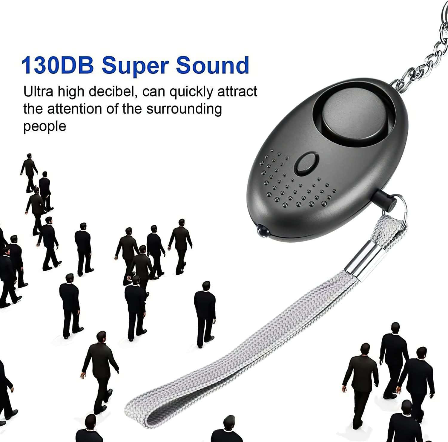 Personal Alarm Self Defense Keychain, Security Alarm Safety Keychain ...