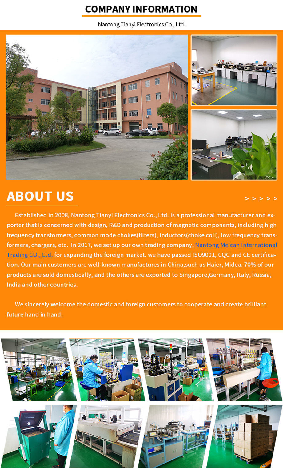 Ferrite Core Horizontal Isolation Etd29 Etd35 Etd40 Etd49 High ...