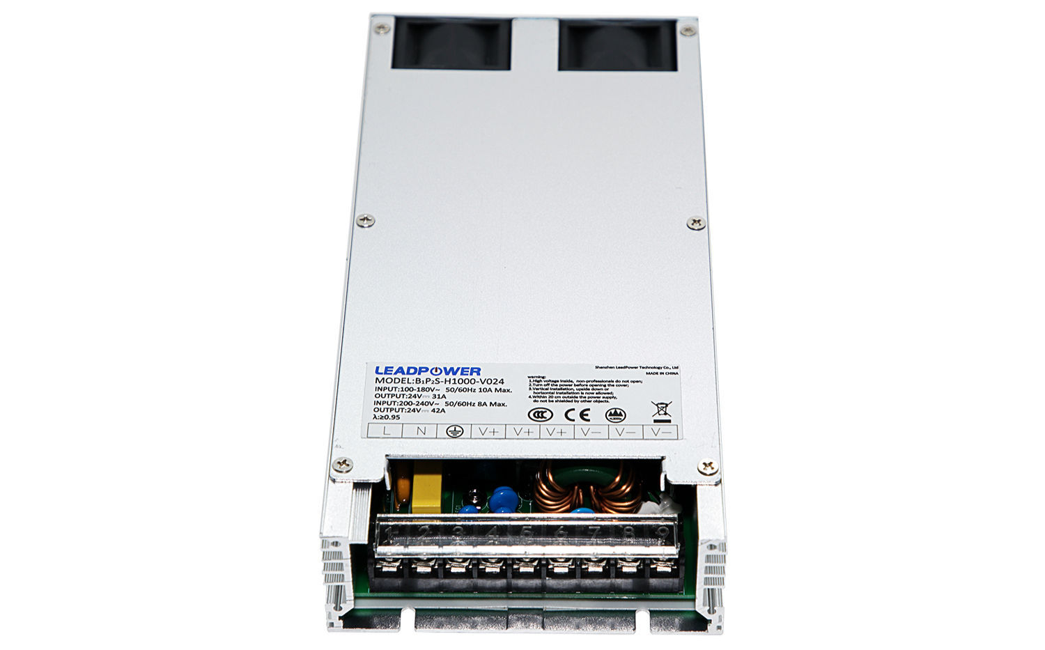 24vdc 1000 Watt W Dc 24 Volt V Ac To Dc Cv 1000w 24v Indoor Ip20 Constant Voltage Smps Internal ...