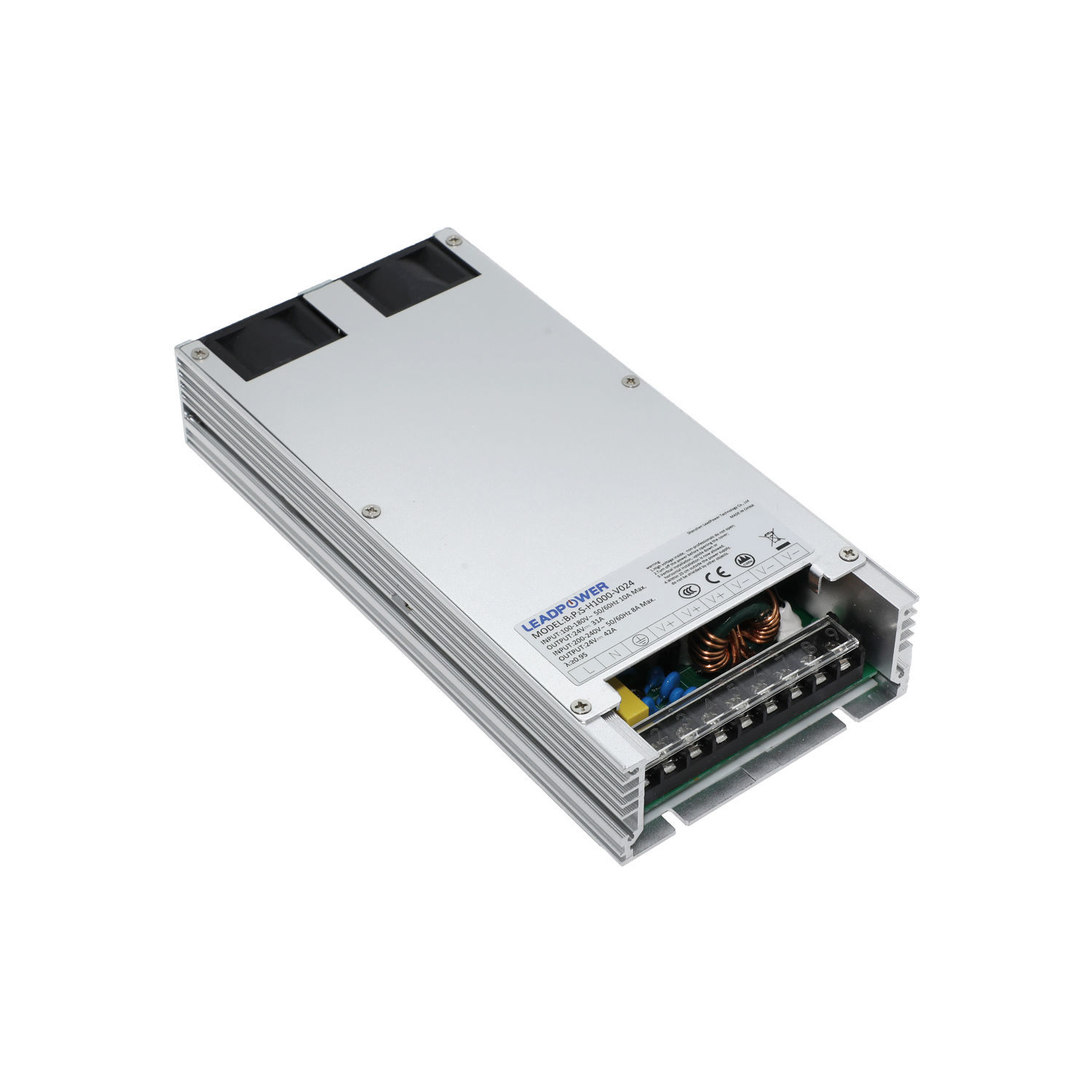 24vdc 1000 Watt W Dc 24 Volt V Ac To Dc Cv 1000w 24v Indoor Ip20 Constant Voltage Smps Internal ...