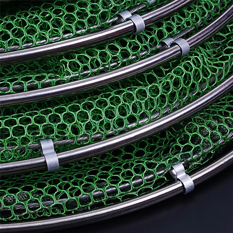 Buy Wholesale China Stainless Steel Double Ring Fish Net Coated With ...