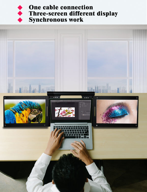 1080p Ips Laptop Extended Screen Type C Portable Monitor 13.3 Inch ...
