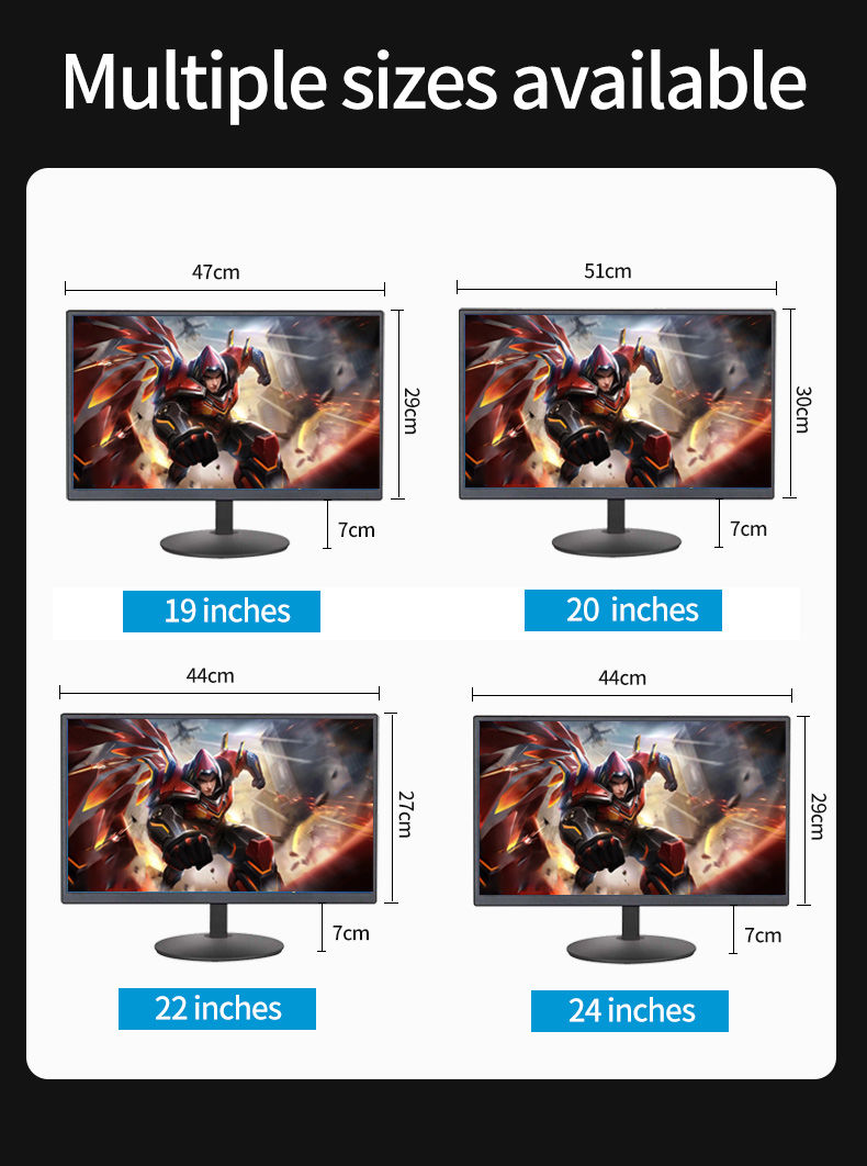 High Quality 24-inch Led Office Computer Display 16:9 Ips Screen With ...