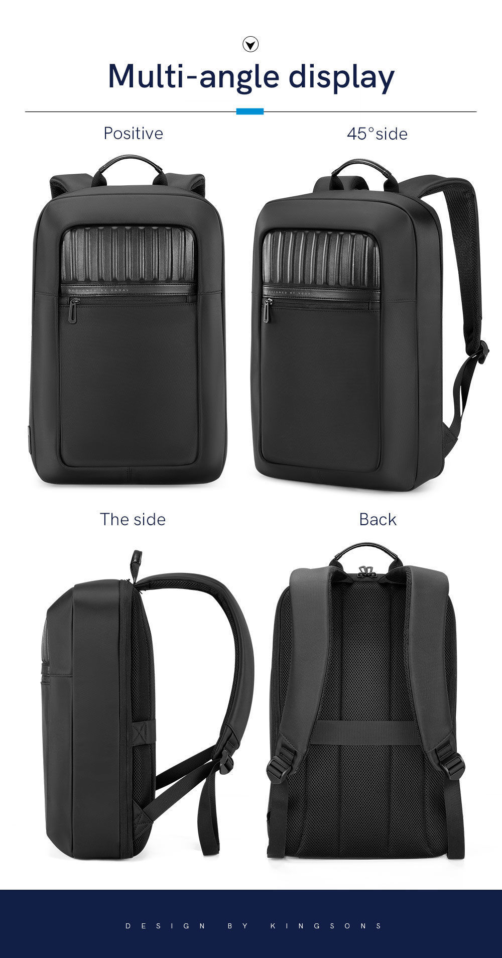 Buy Wholesale China Oem High Quality Laptop Backpack With Unique Front ...