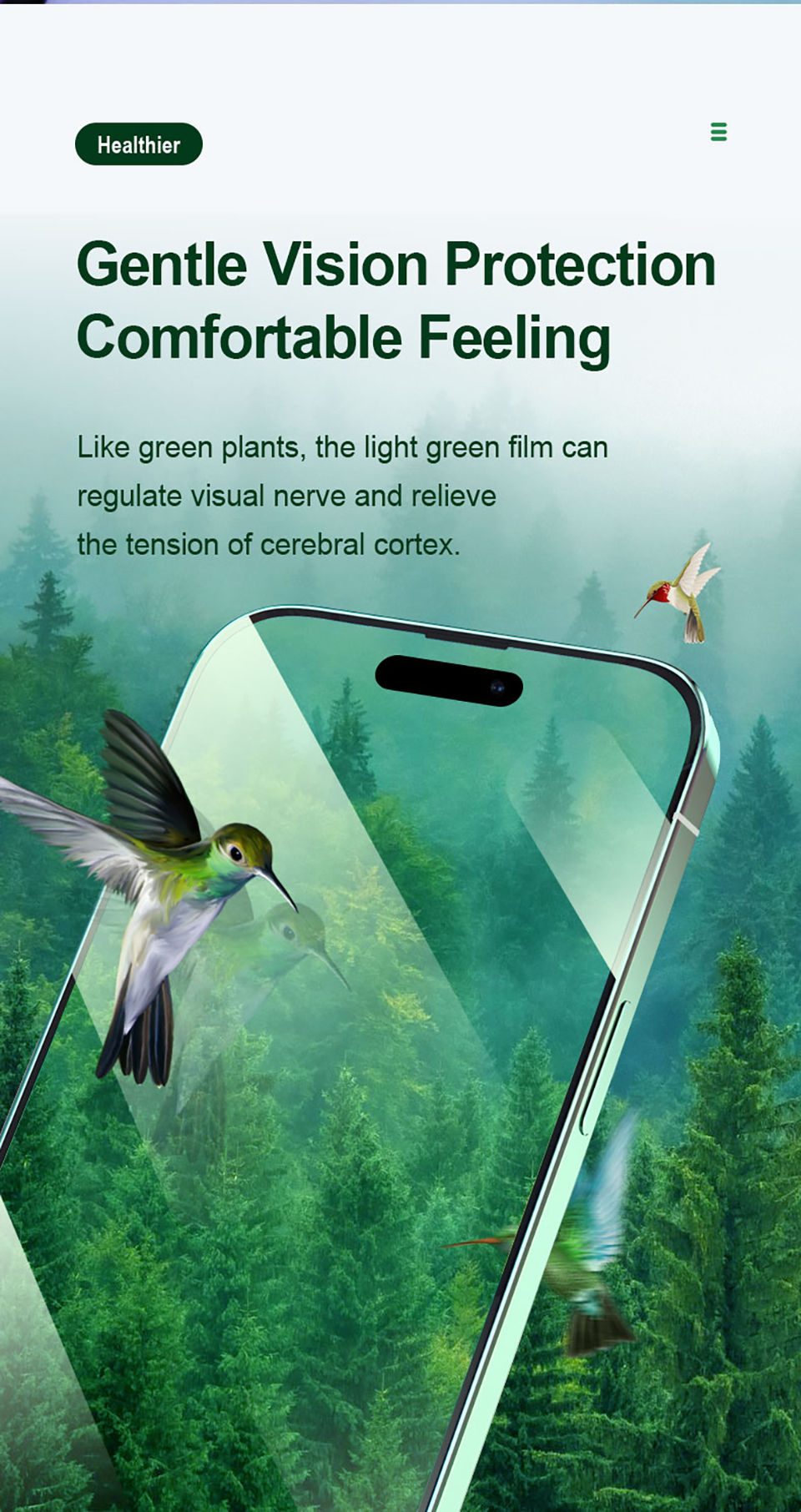 Buy Wholesale China Green Light Eye Protection Tempered Glass Screen ...