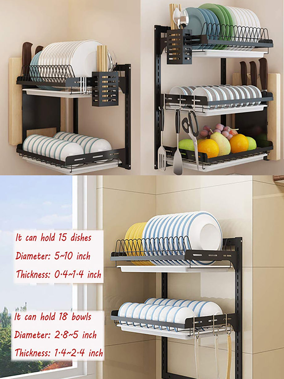 Buy Wholesale China Kitchen Organizer Shelf Plate Bowl Dish Drying ...