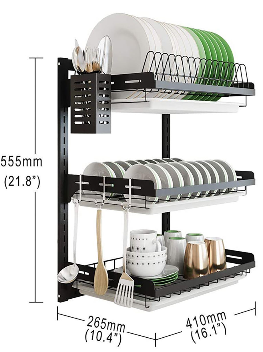 Buy Wholesale China Kitchen Organizer Shelf Plate Bowl Dish Drying ...