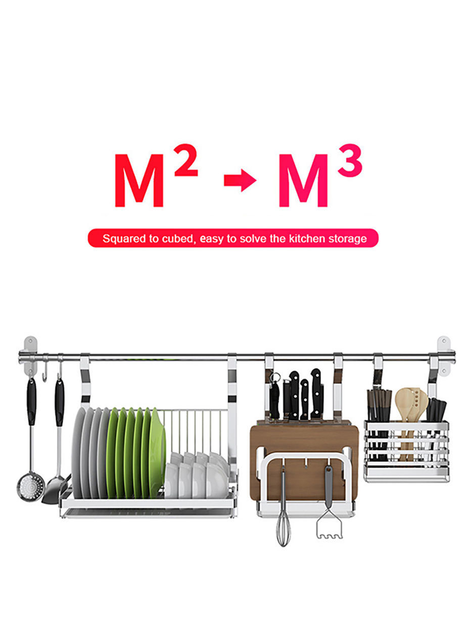 Buy Wholesale China Wall Mounted Plate Dish Drying Rack Kitchen ...