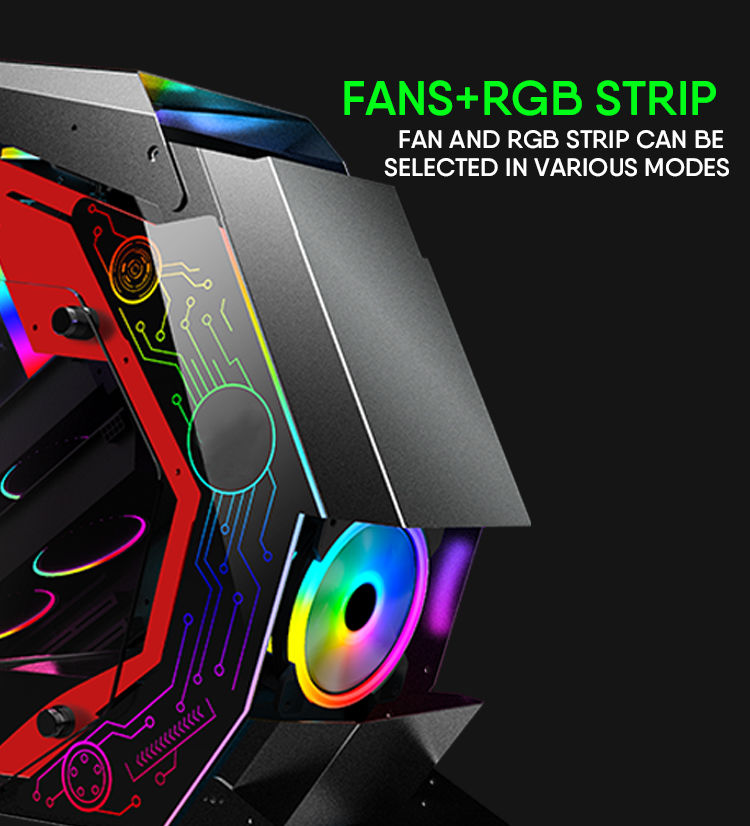 Buy Wholesale China Itx Cpu Cabinet Cool Atx Full Tower Desktop With ...